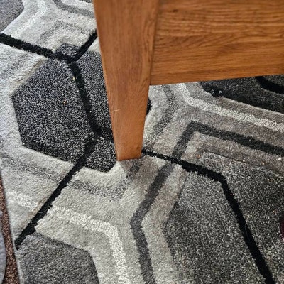 Thick Luxurious Teal Blue Silver Leaf Area Rugs Hand Carved High ...