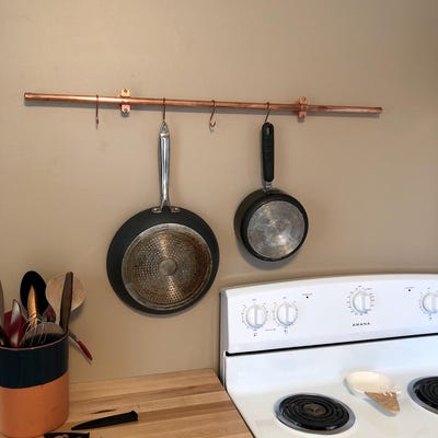 Copper J Hook Hammered Finish - Etsy