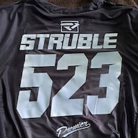 Motorcycle Helmet Decals Retro Font Stripes Dirt Bike Motocross Custom ...