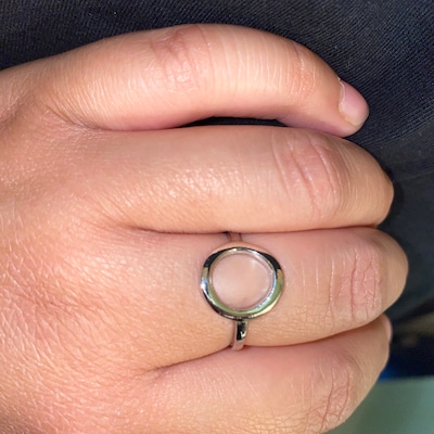 Karma Ring, Open Circle O Ring, Open Circle Ring Silver, 925 Sterling ...