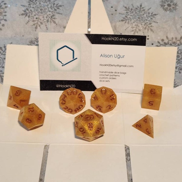 Bee Dice Collection - Options - Jumbo D20 - Dice Set - Honey Jar - Etsy