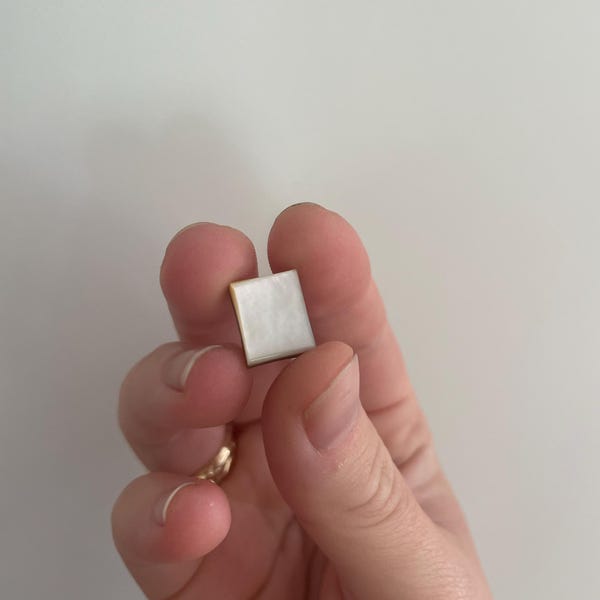 Natural White Mother of Pearl Rectangle Shape Calibrated Cabochon for ...