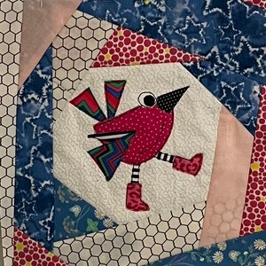 Sparky & Flicker PDF Pattern Full Color Mini Quilt Wall Hanging Razbeca ...