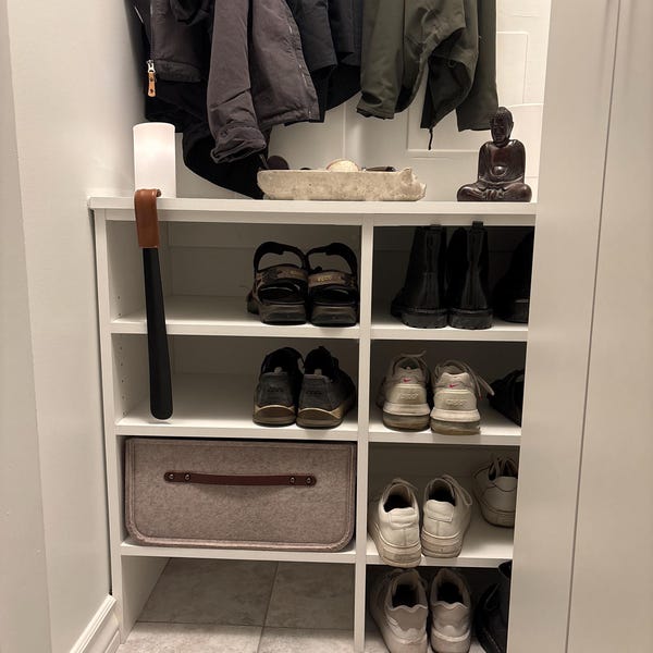 Collapsible Organizer Box With Metal Accents/ Felt Storage Bin/ Desktop ...