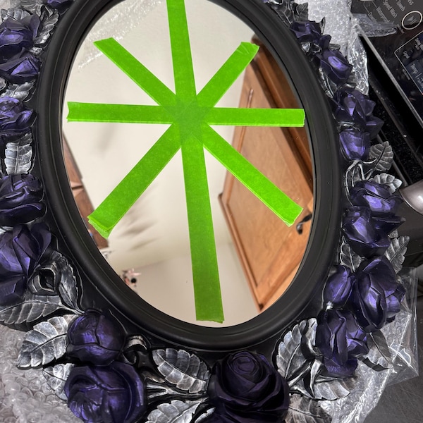 Dark Cottagecore Mirror, Rose Garden, Princess Mirror, Large Black ...