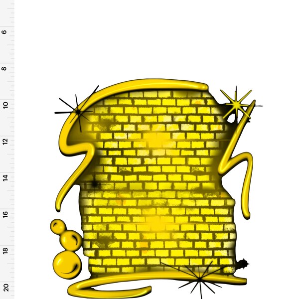 Airbrush Background, Yellow, Brick Wall, Tumbler, Airbrush, Graffiti ...
