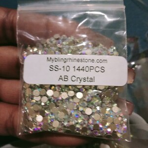 US Seller Crystal AB/AB Crystal/flat Back Rhinestones /crystal Bulk ...