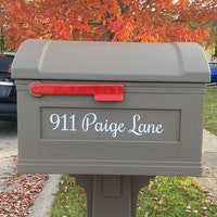 Mailbox Address Vinyl Decal, Numbers Address Vinyl Lettering ...