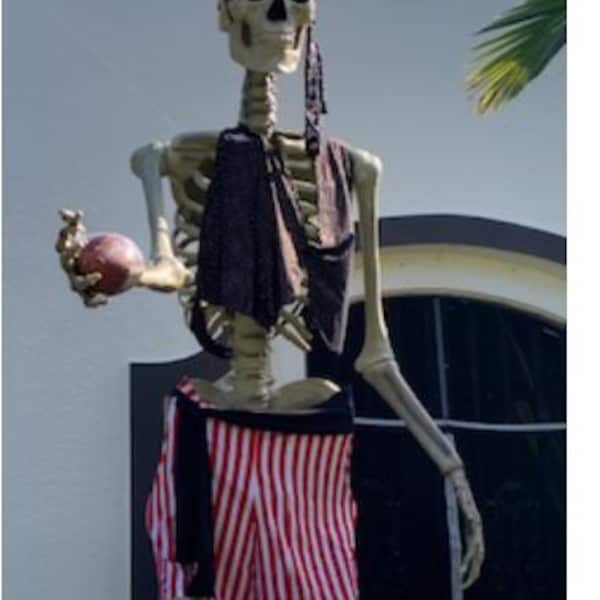 12 Ft Skeleton Pirate Costume!!!! (skelleton Not Included) - Etsy