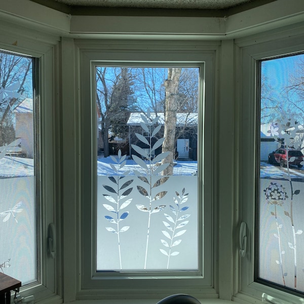 Window Film Modern, Glass Film Design, Frosted Window Film, Self ...