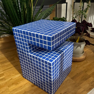 Handmade Tile Cube, Designer Furniture, Tile Shelf, Coffee Table ...