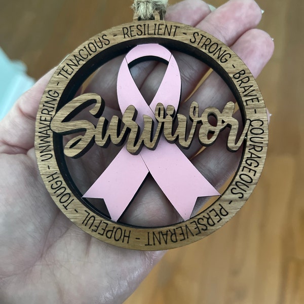 Cancer Awareness Ornament/cancer Fighter Ornament/cancer Hope Ornament ...