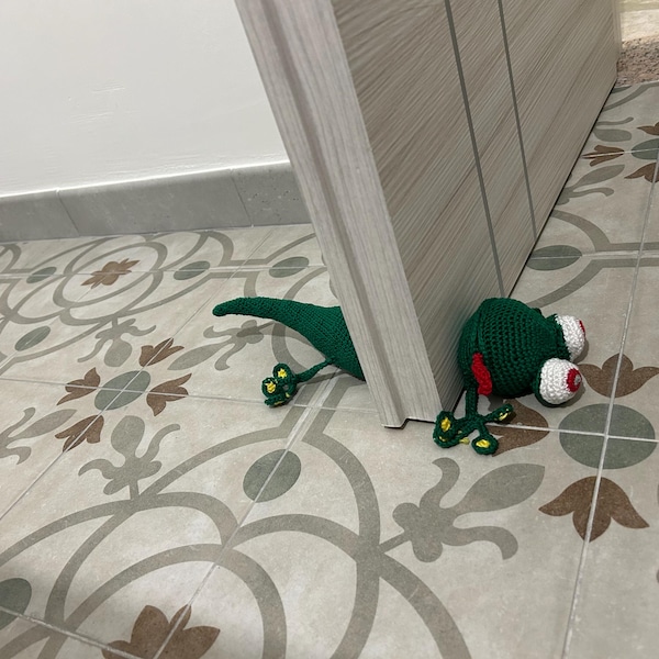 Lizard Crochet Door Stop Pattern: No-sew Amigurumi Home Decor, Easy ...