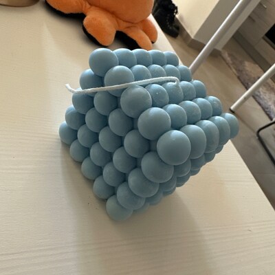 Small Knot Candle Rope Knot Woll Candle Small Ball of Wool Candle vegan ...