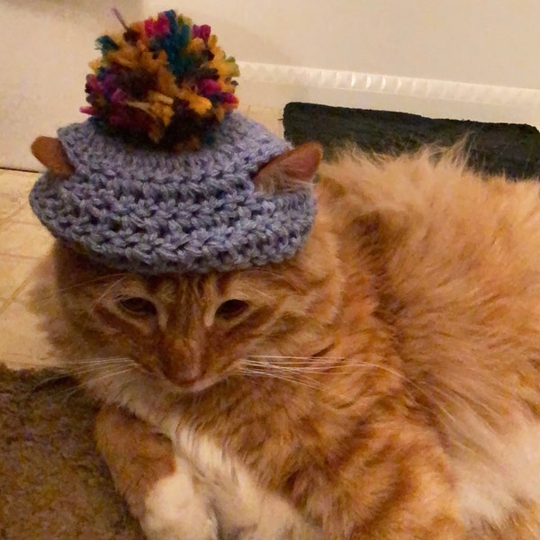 Easy Crochet Adult Cat Hat Beanie Pattern 336 DIGITAL DOWNLOAD ONLY - Etsy
