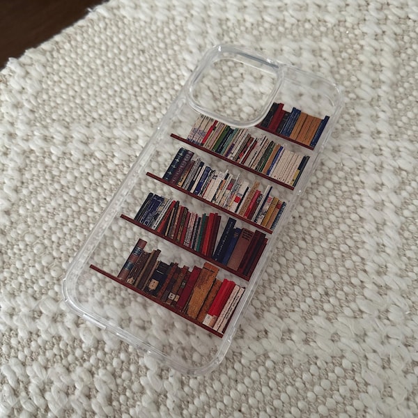 Book Shelf Phone Case for iPhone 17 16e 15 14 13 Pro Max Mini 7 8 ...