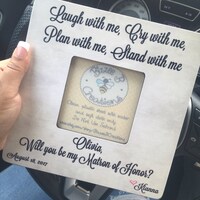 Personalized Maid/matron of Honor Gift Laugh With Me Cry With - Etsy