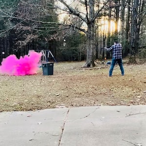 XL Shooting Target Gender Reveal, Skeet Shooting Targets, XL Hanging ...