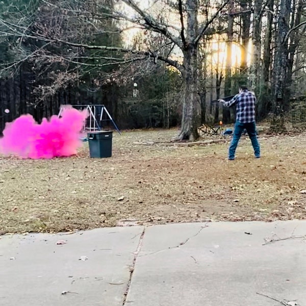 XL Shooting Target Gender Reveal, Skeet Shooting Targets, XL Hanging ...