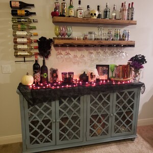 Wood Wine Rack Shelves the Ryan Wall Mounted Shelf & - Etsy