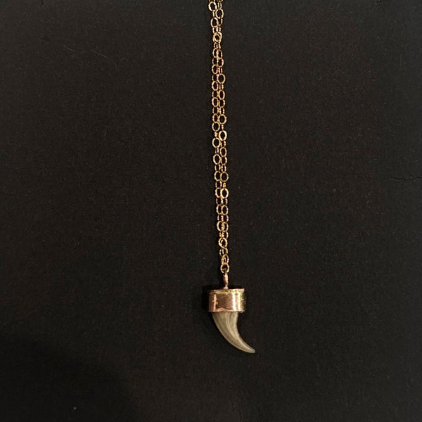 Custom Puppy/ Kitten Tooth Necklace // Pet Memorial Necklace // Dog ...