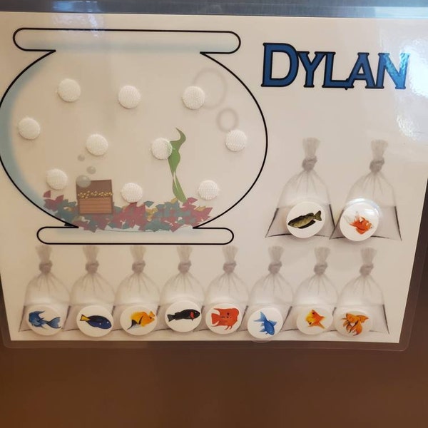 Behavior Reward Chart Fish Bowl. Shipped Assembled. Incentive Set Goal ...