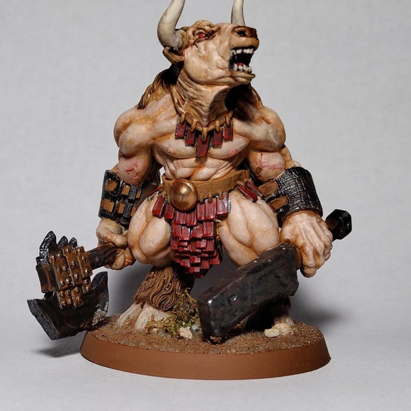 Dual Wielding Minotaur 3D Printed Resin Miniature | Tabletop Role ...