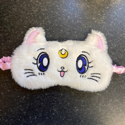 Luna Kitty Sleep Mask Sleep Mask Kawaii Mask Silk Sleep Mask Sleep ...