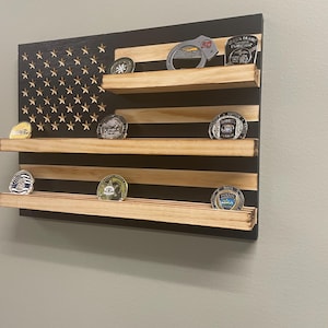 100 Coins Army Soldier's Creed Motto US Flag Challenge Coin Holder ...