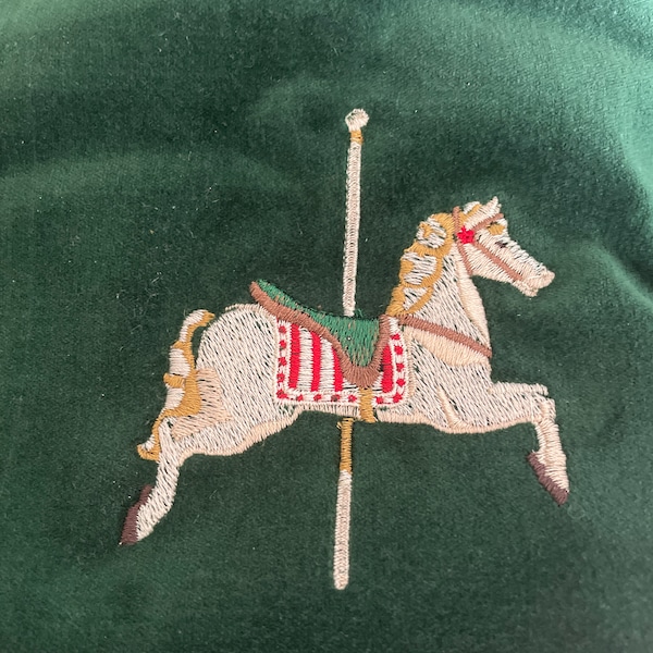 Carousel Horse - Machine Embroidery Design - Etsy