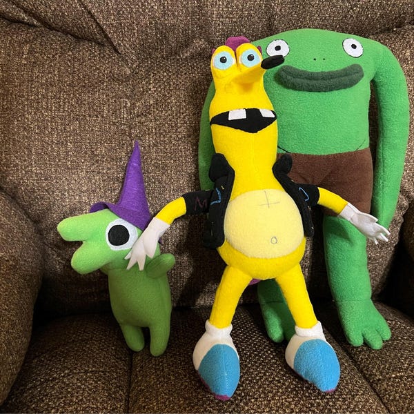 Smiling Friends Gwimbly Plushie Handmade - Etsy