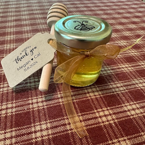 THANK YOU Favor Tags for Honey or Bee Themed Weddings and Baby or ...