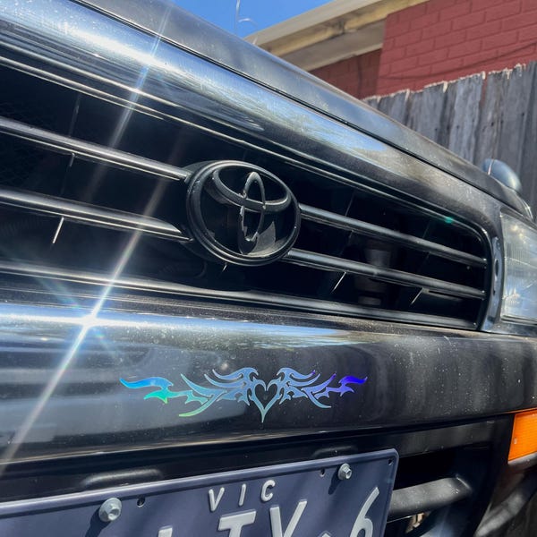 Bumper Sticker / Car Tramp Stamp / Y2K / Heart / Wings / Gothic / Vinyl ...