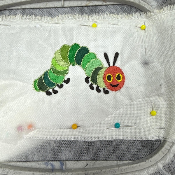 Caterpillar Machine Embroidery Design, Fill Stitch, Cute Caterpillar ...