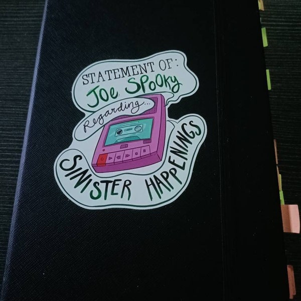 Joe Spooky Vinyl Sticker | the Magnus Archives | Cute Water Weather ...