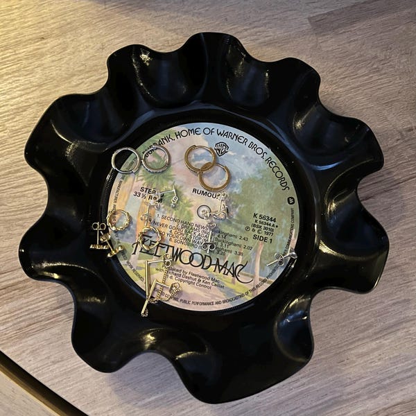 Upcycled Vinyl Record Bowl - 12 Inch - With Added Led Zeppelin Label ...
