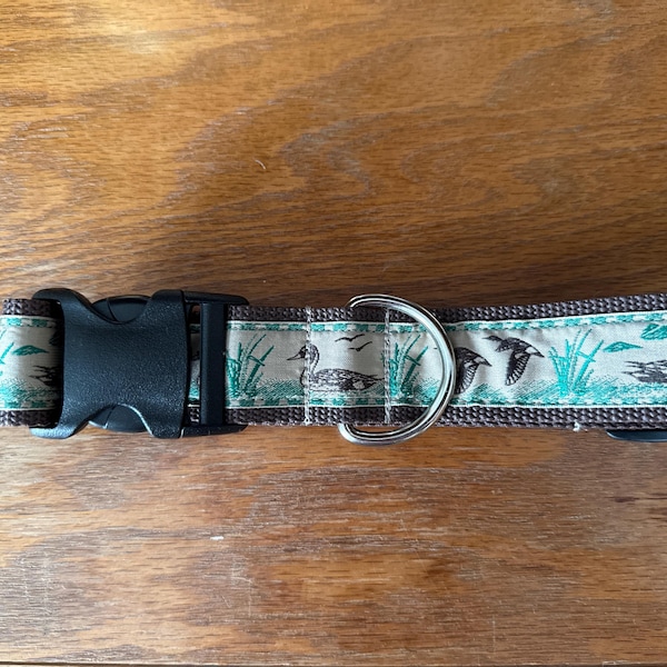 Handmade Duck Collar. Coco Collar. Green and Brown Jacquard Ribbon. for ...