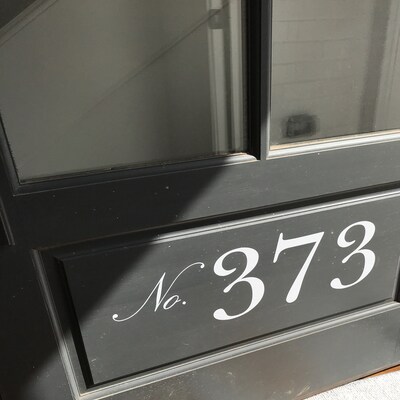 Front Door Number Vinyl Decal Street Number House Address Number Door ...