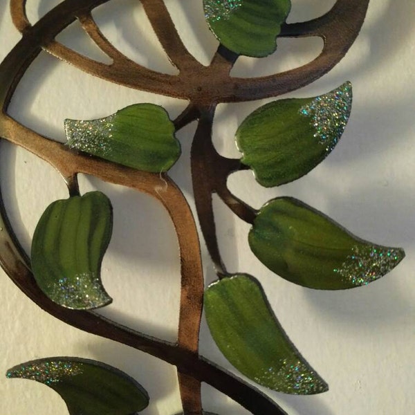 Green Pearl Infinity Tree Metal Tree Wall Art - Etsy