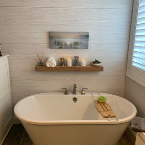 Matte Distressed Floating Shelf - Etsy