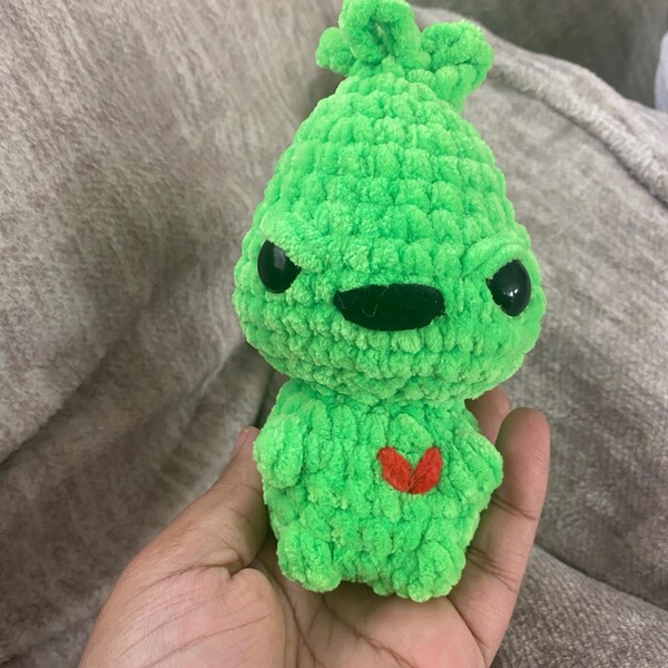 CROCHET PATTERN - Meanie Greenie | No Sew | Amigurumi | Crochet Plushie ...
