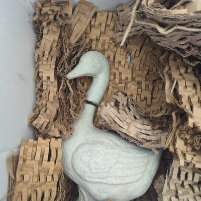 Concrete Hen Chicken Statue Sitting Hen Chicken Figurine Farm Stone ...