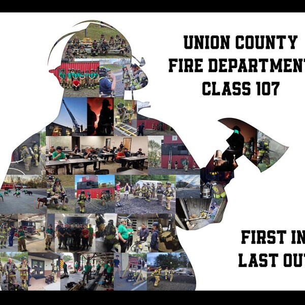 Firefighter Fireman Gift, Personalized Firemen Photo Collage, Fireman ...