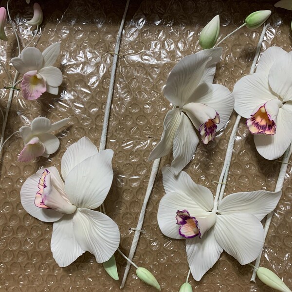 Sugar Rose Cake Topper - 5'', Rose Sugar Flower, Cake Decoration, Sugar ...