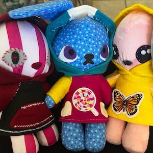 Standing Animal Plush Sewing Pattern .pdf Tutorial Cat Kitty Rabbit ...