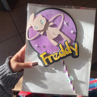 Pokemon Mew Cake Topper/pokemon Birthday Party/pokemon Theme - Etsy