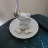 3D Printed Elephant Ring Holder With Tray | Elephant Decor | Jewelry ...
