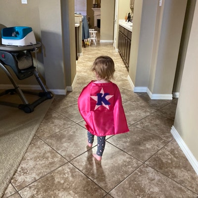 SUPERHERO POWER CAPES, Single-sided With Emblem and Initial - Etsy