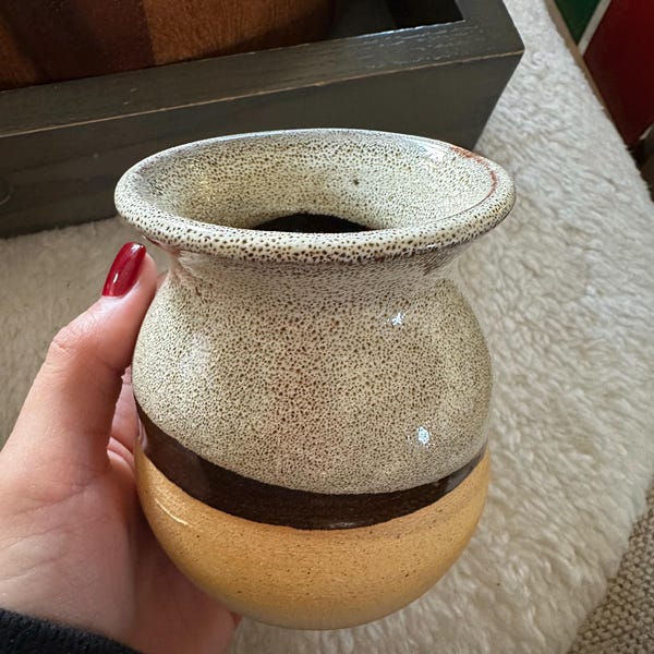 10 Oz Purple Ceramic Mate Cup, Yerba Mate Gourd, Ceramic Calabash Cup ...