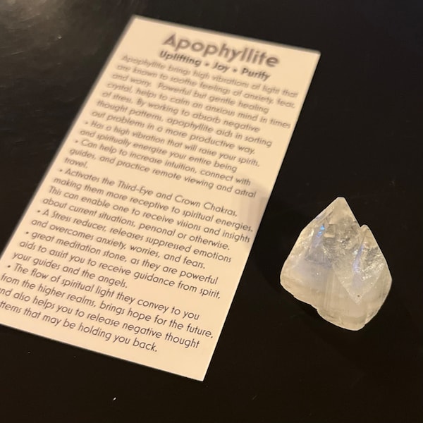 Raw Apophyllite Points (1g - 83g) - Apophyllite Point - Crystals ...